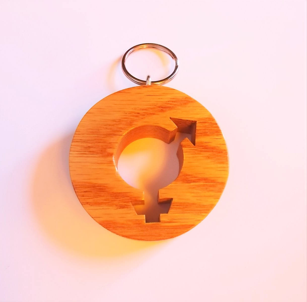 Unisex Restroom Key Keychain Large 3 Inch Solid Oak Wood | Etsy