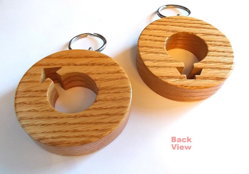 Restroom Key Keychains Pair of Male and Female Large 3 Inch - Etsy