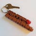 Wave Keychain in Mahogany Wood, Custom Names Carved to Order - Etsy
