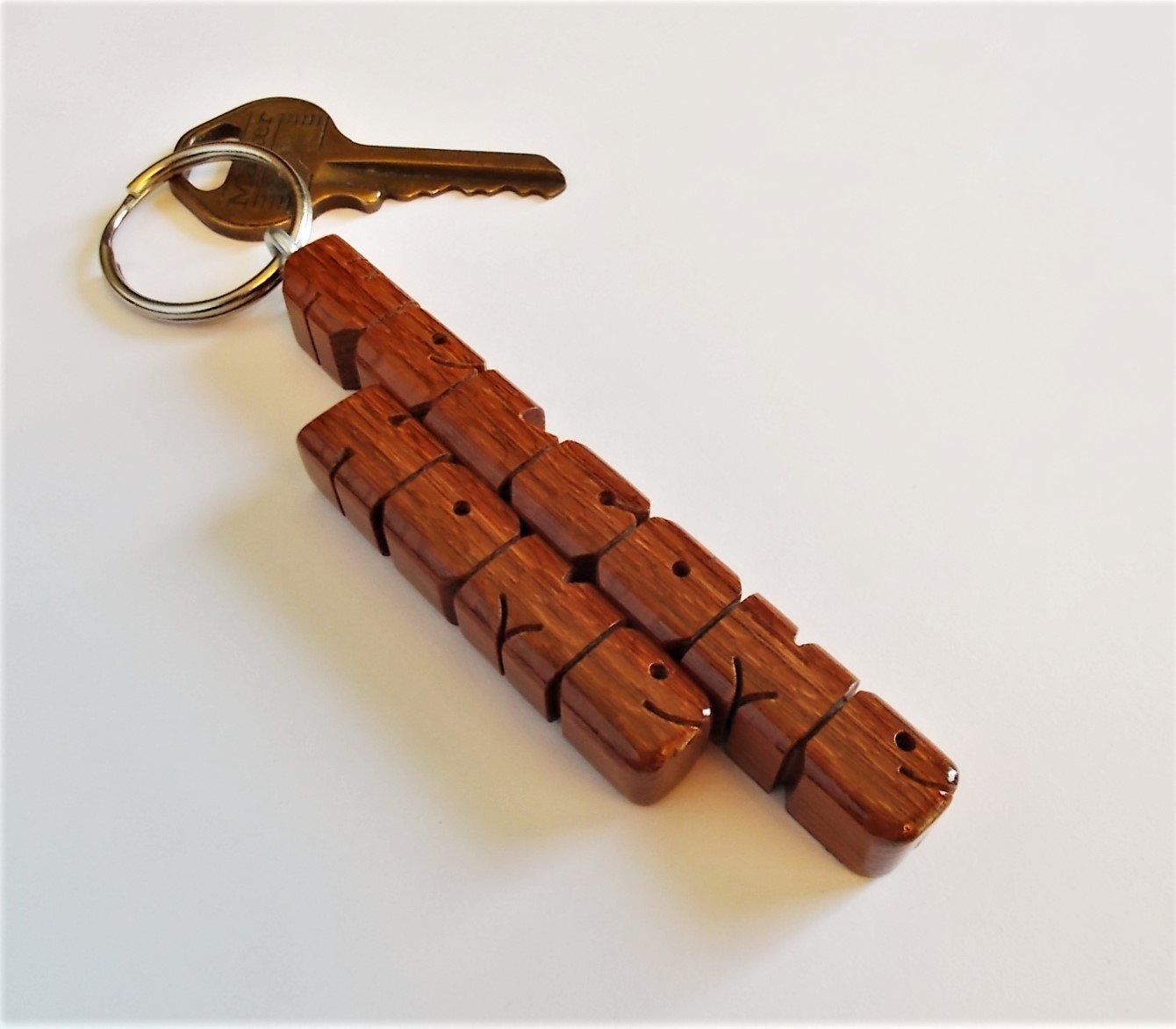 Leopardwood 2-liner Keychain, Names Custom Carved to Order - Etsy