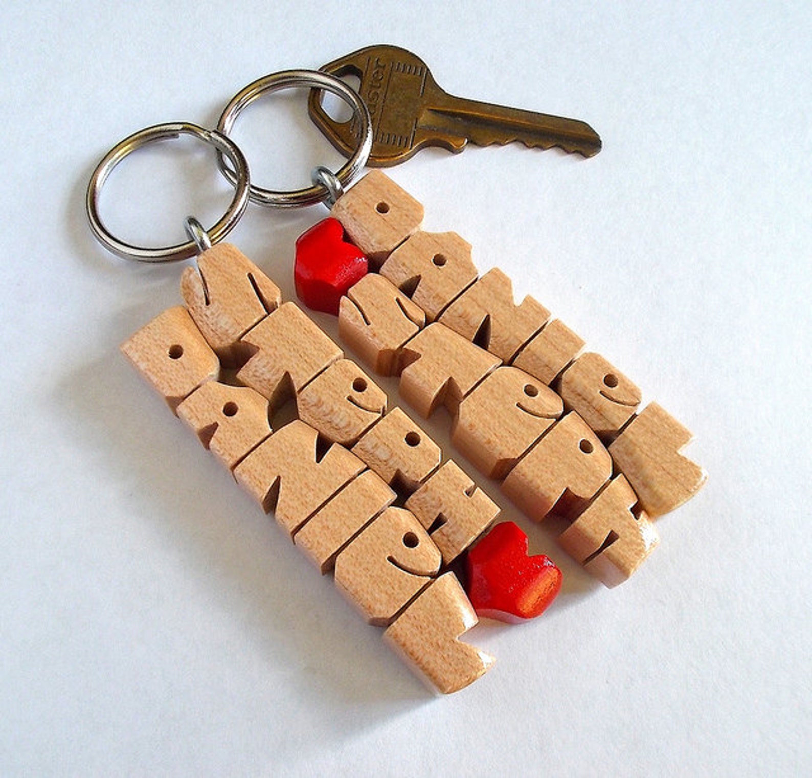 Wave Keychain in Maple Wood - Carved to Order - Etsy