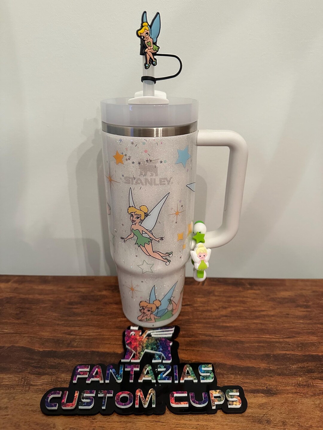 Custom Tinker Bell Fairy Frost Shimmer 30oz Stanley Quencher Tumbler ...
