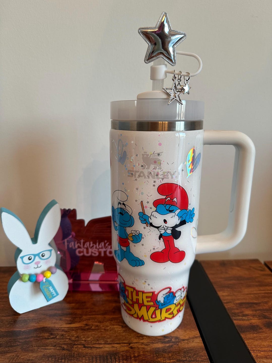 Custom the Smurfs Frost Shimmer 30oz Stanley Quencher Tumbler NEW Ready ...