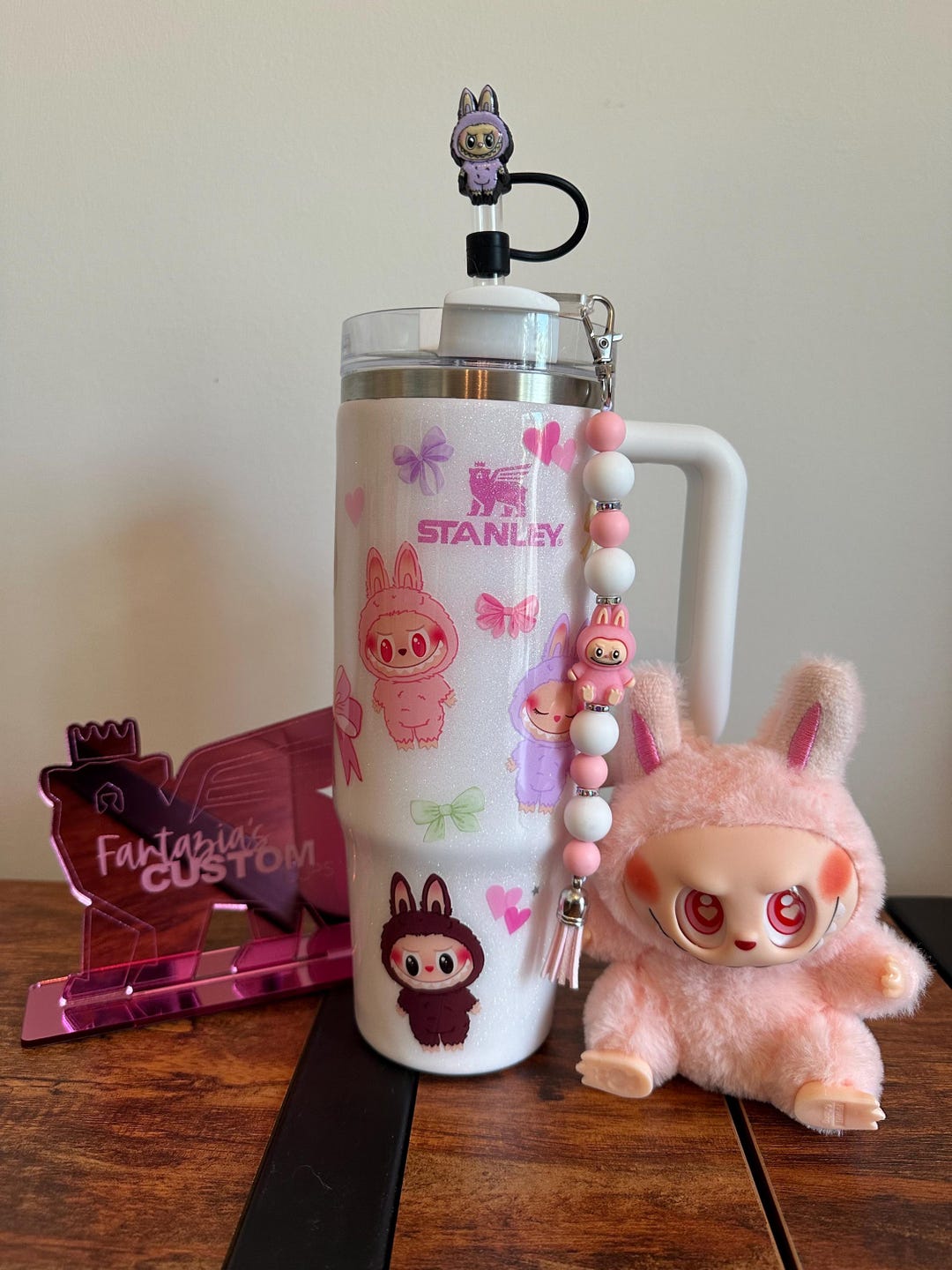 Custom LABUBU the Monsters Stanley 30oz Crystal Crush Shimmer Quencher ...
