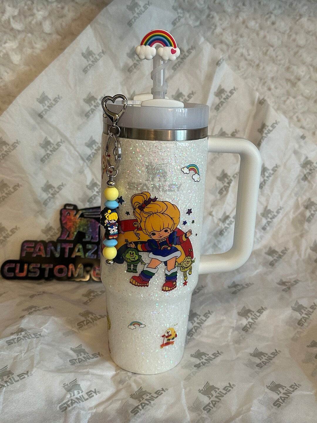 Custom Rainbow Brite Stanley 30oz Quencher Tumbler NEW Includes Straw ...