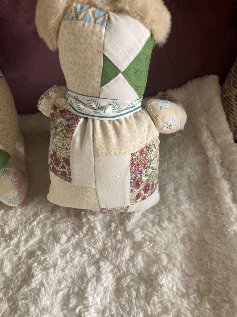 Quilt Material Teddy Bear - Etsy