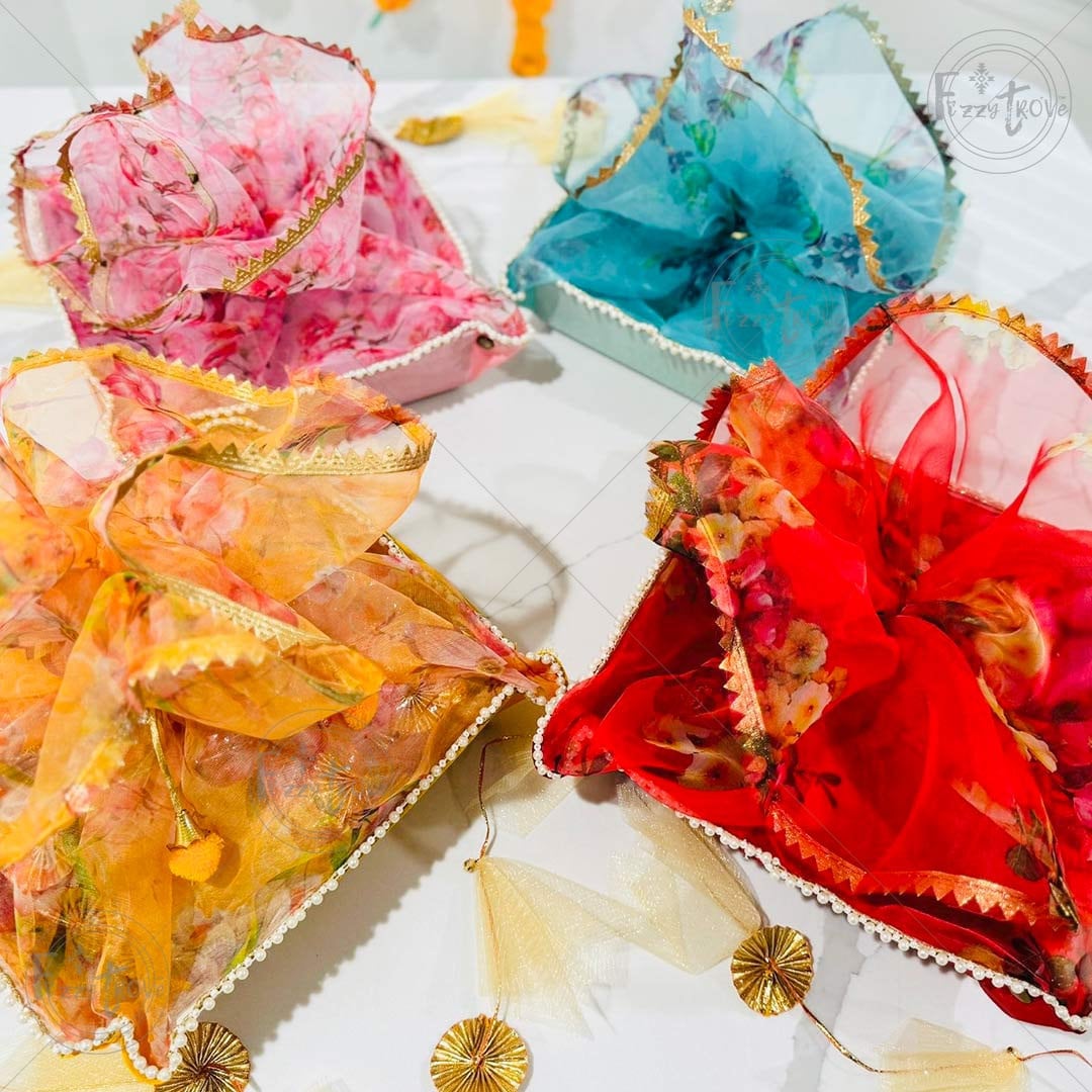 Foldable Potli Basket | Mithai Basket| Wedding Basket | Indian Wedding ...