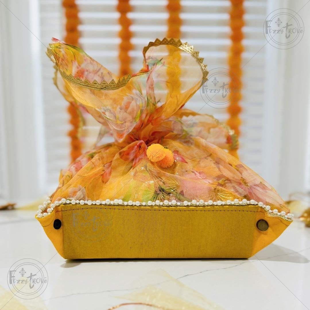 Foldable Potli Basket | Mithai Basket| Wedding Basket | Indian Wedding ...