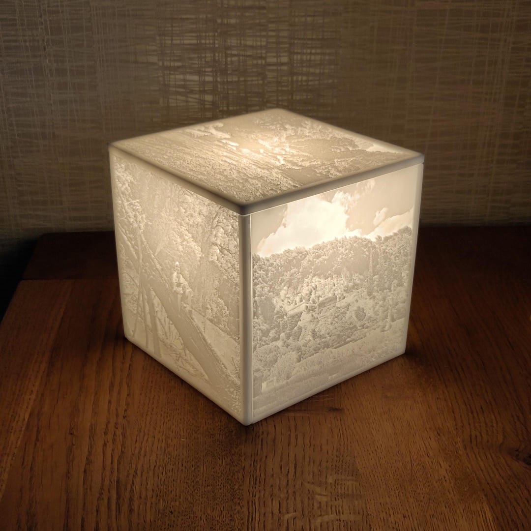 Custom 3D Cube Lamp With Your Own Photos Photo Gift 3D High Resolution ...