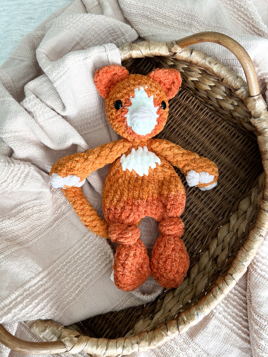 READY TO SHIP Crochet Kosmo Kitty | Crochet Cat Lovey | Crochet Kitty ...