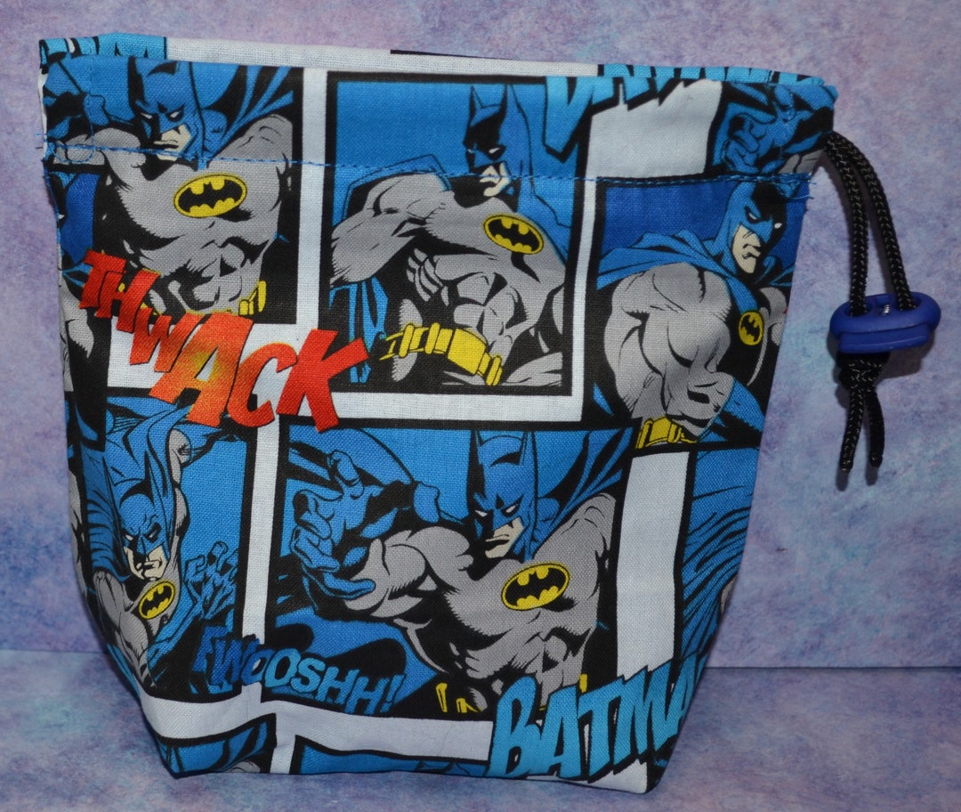 Comic Super Hero Cloth Drawstring Dice Bag Made With Licensed Batman ...