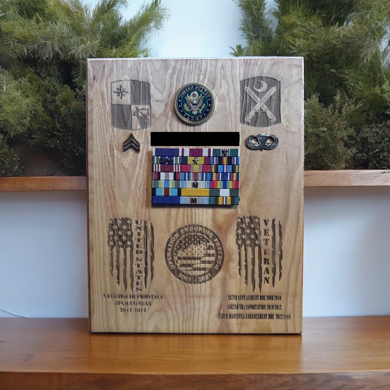 Custom Military Service Plaque - Etsy