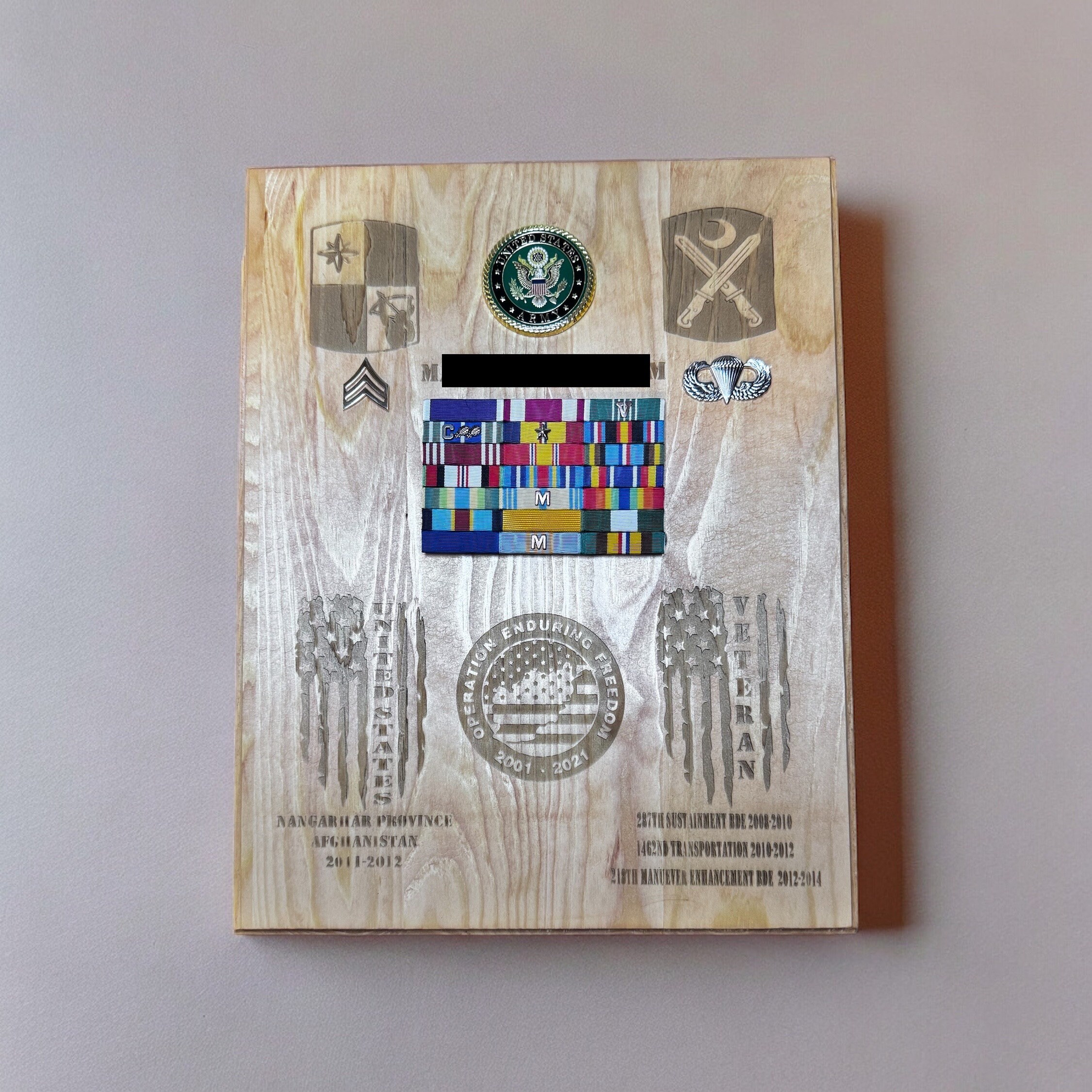 Custom Military Service Plaque - Etsy