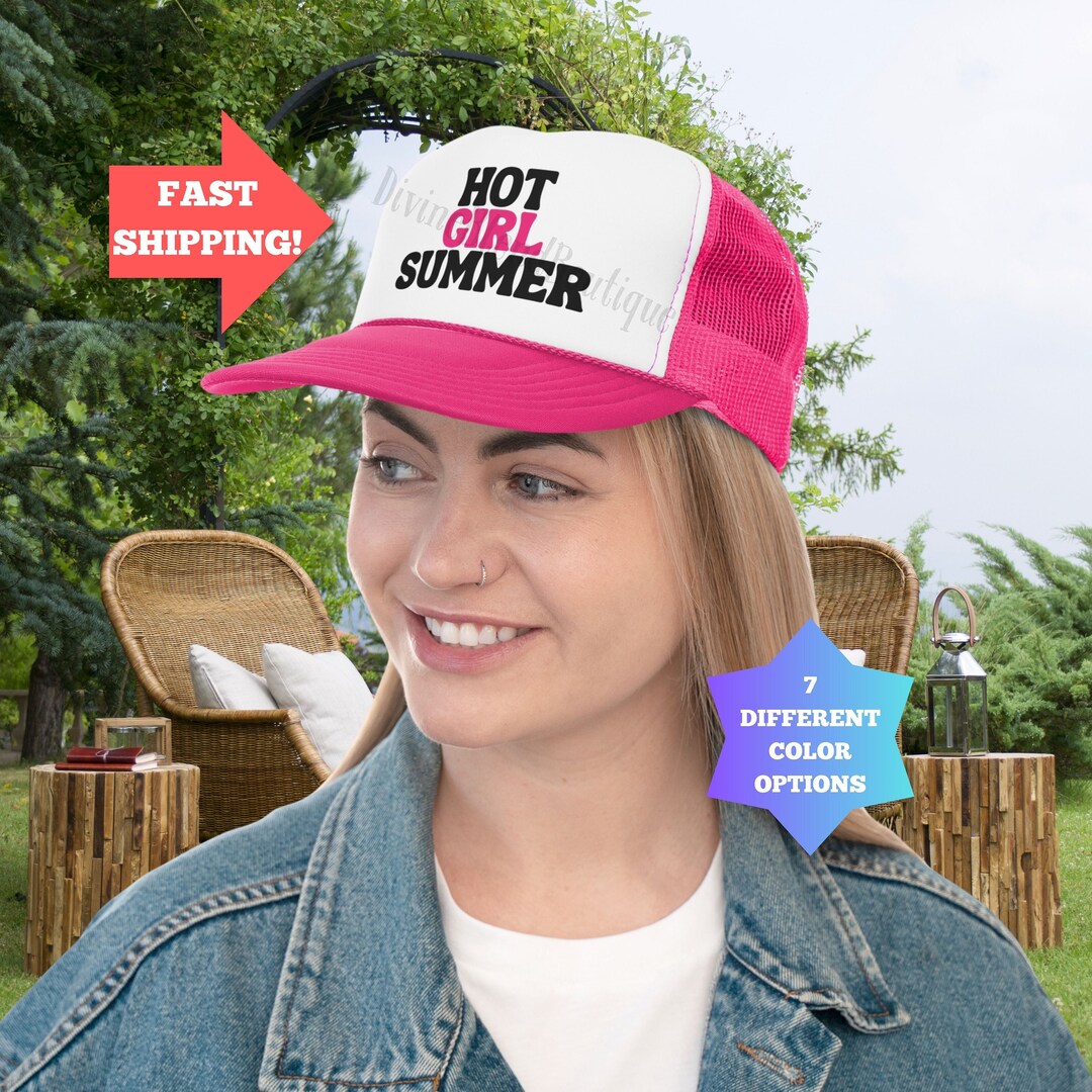 Hot Girl Summer Trucker Cap, Lake Hat, Foam Trucker Hat, Trucker Hats ...
