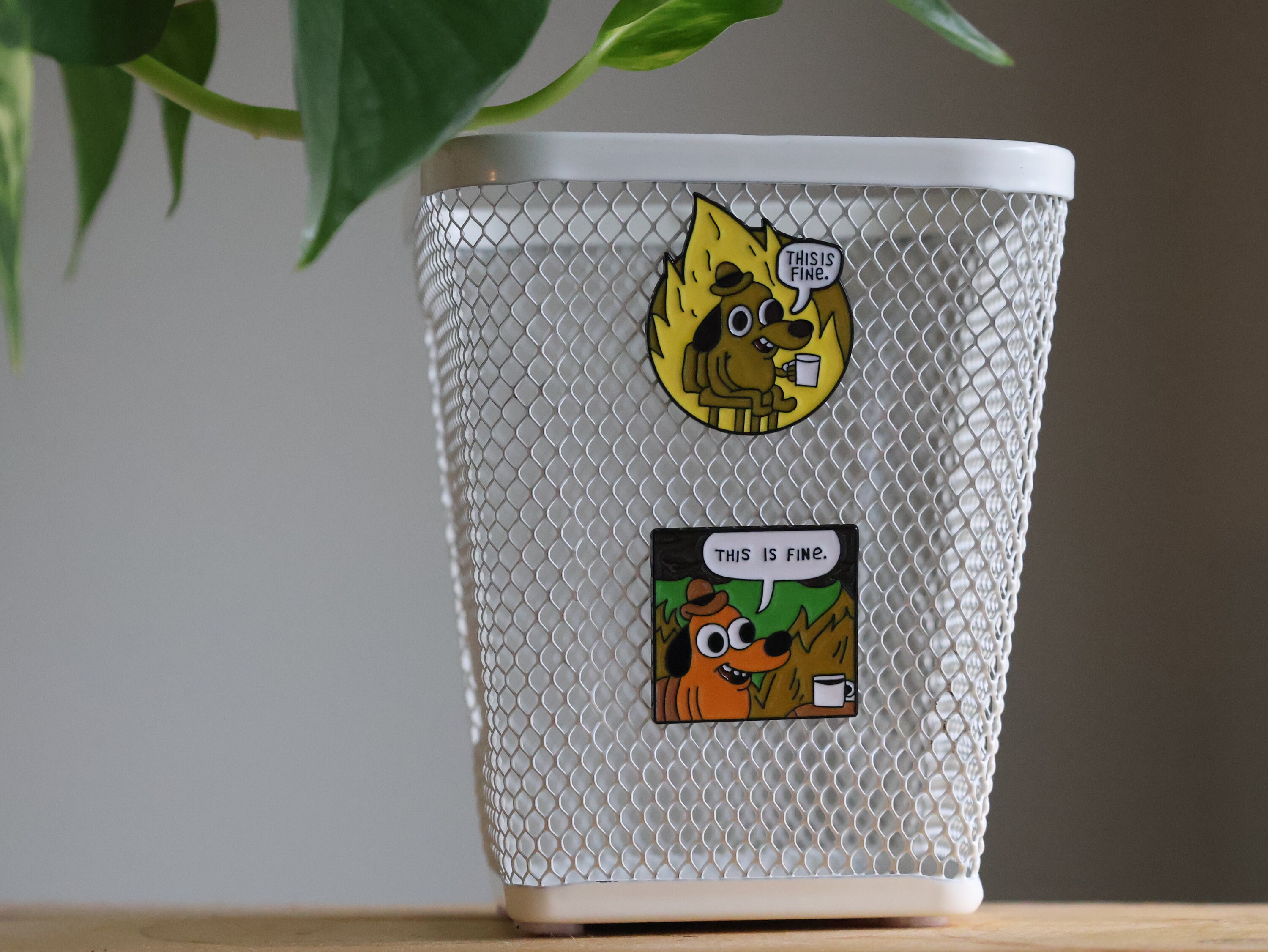 Enamel Pins: I'm Fine This is Fine Cute Brooch Funny Badge Perfect for ...