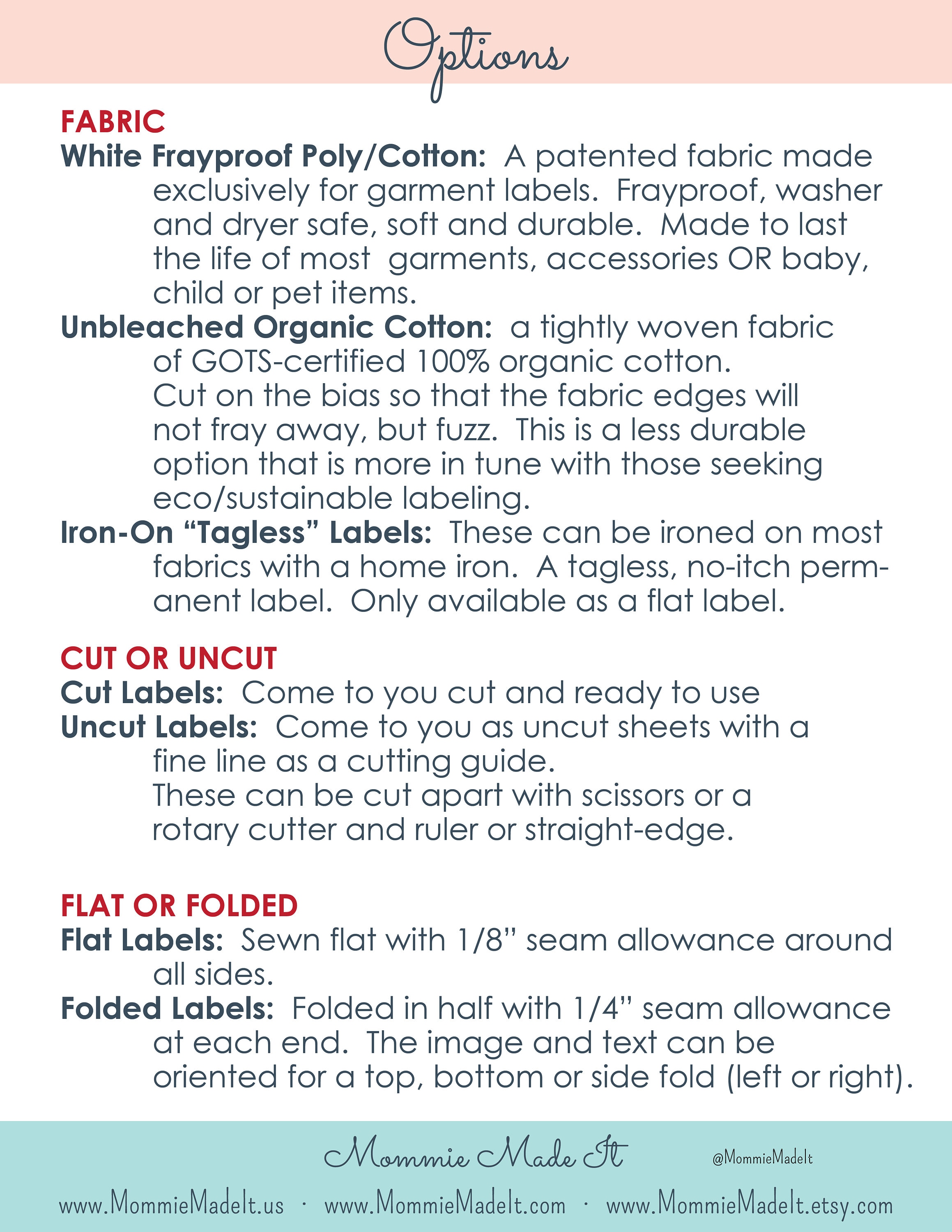 Boho Rainbow Macrame Labels Fabric Tags Personalized Sewing | Etsy