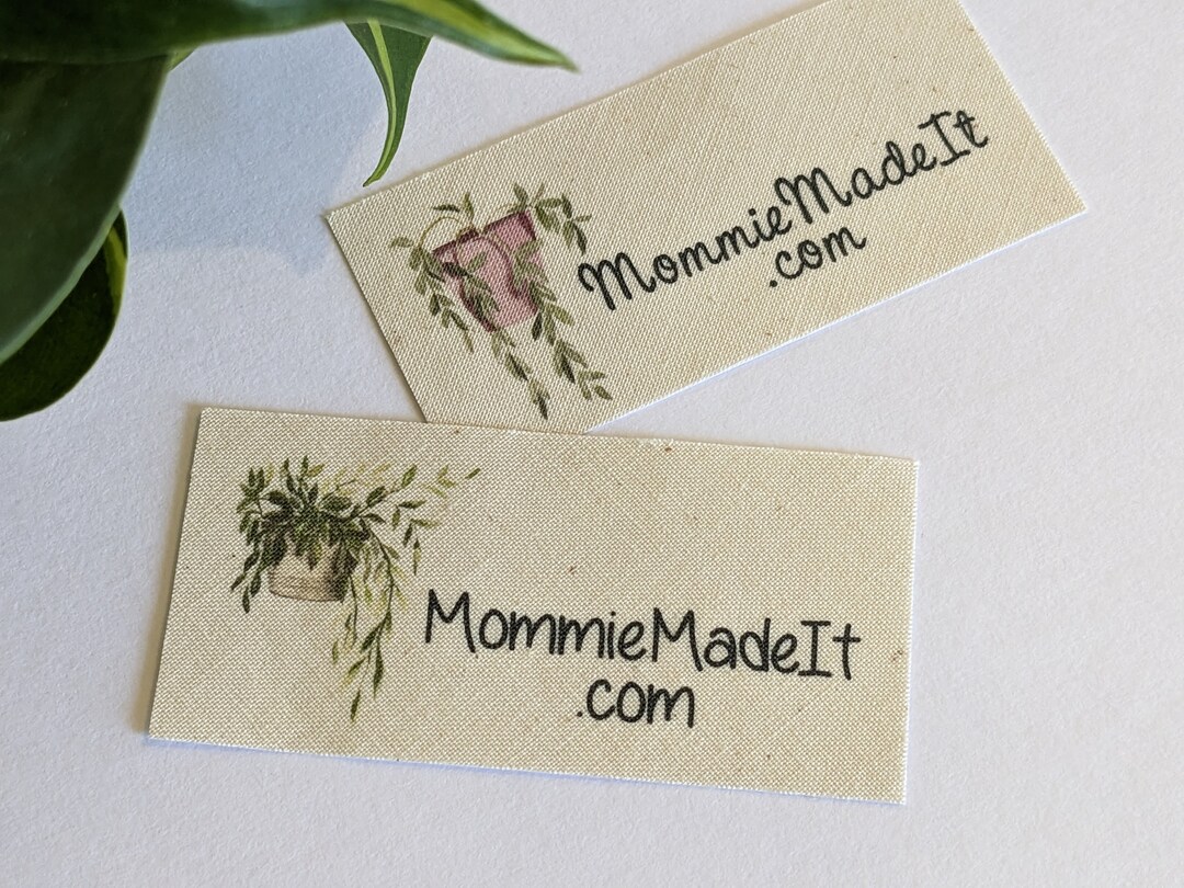 Organic Cotton Tags With Watercolor Houseplants - Etsy