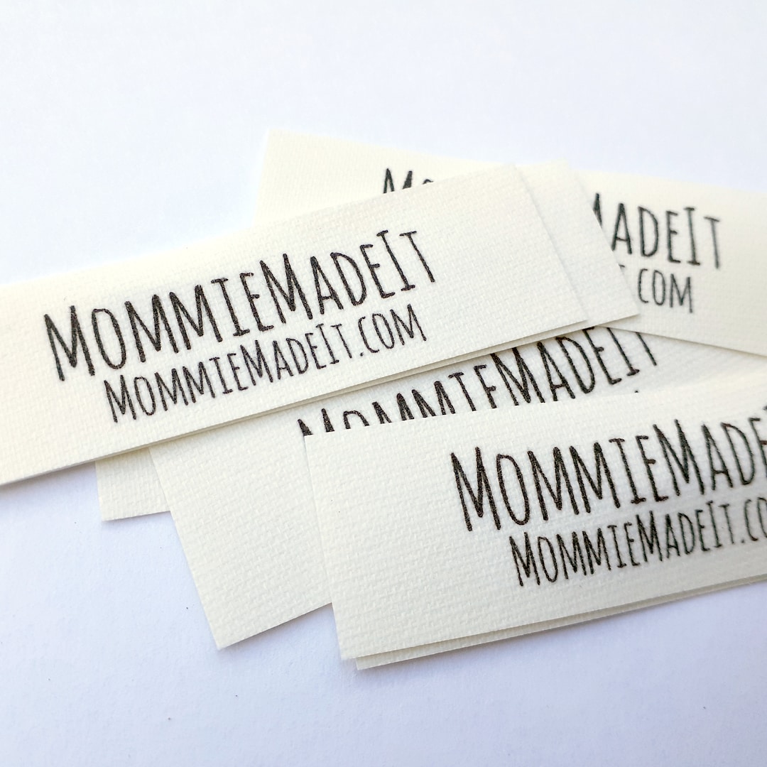 Custom Sew-on Fabric Name Labels: Fray Resistant Clothing Tags - Etsy