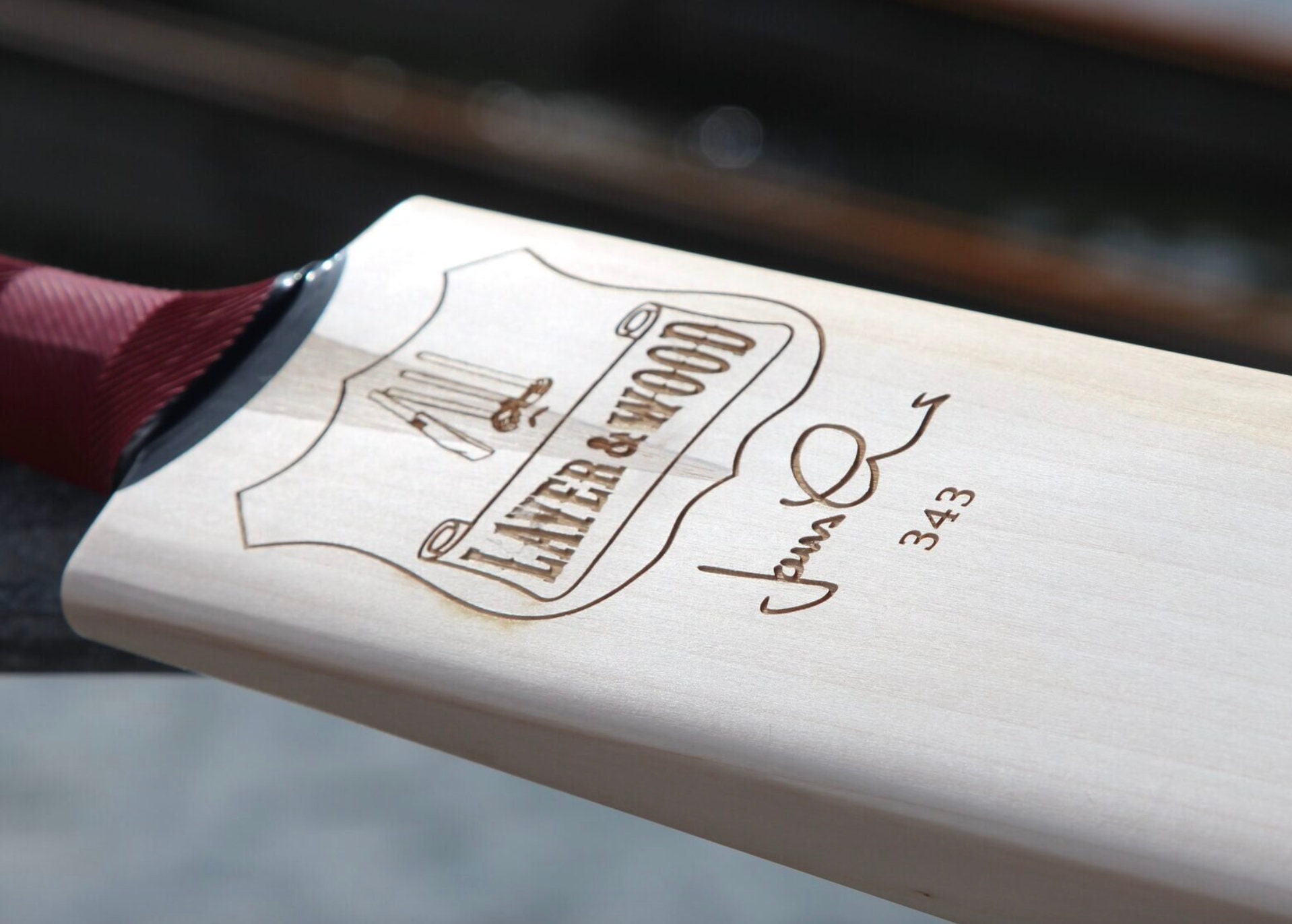 Logo Engraved Cricket Bat, Name and Signature Cricket Bat, Cricket Gift ...