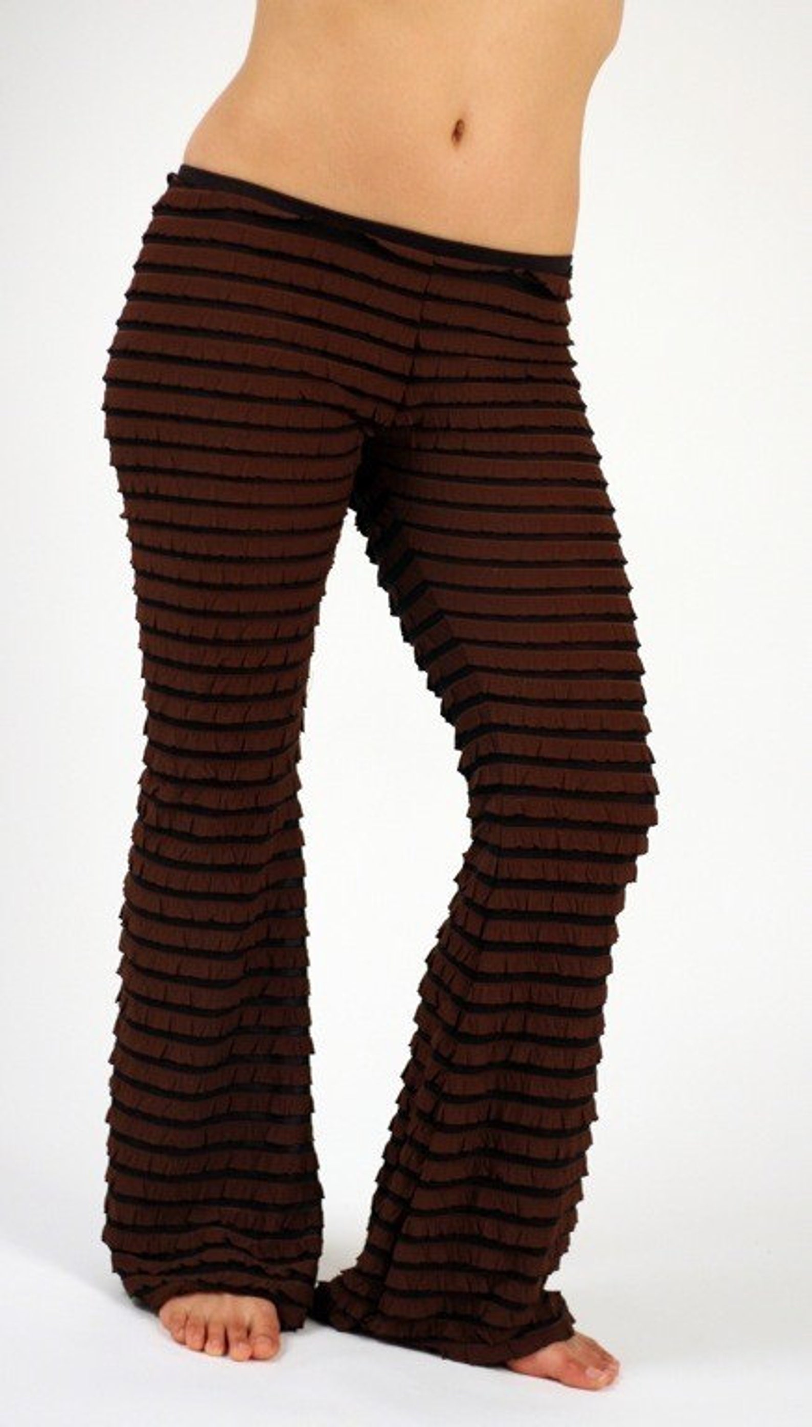 Brazilian-style Ruffled Pants chocolate - Etsy