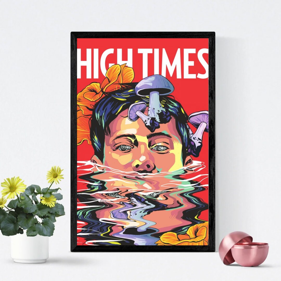 High Times Psychedelic Trippy Stoner Art Hallucinations Digital Art ...