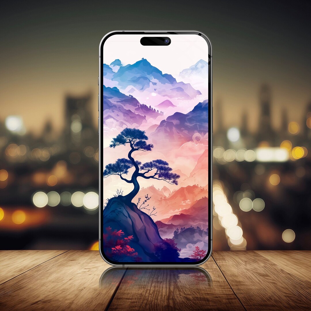 Elegant Japanese Bonsai HQ Phone Wallpaper - Etsy