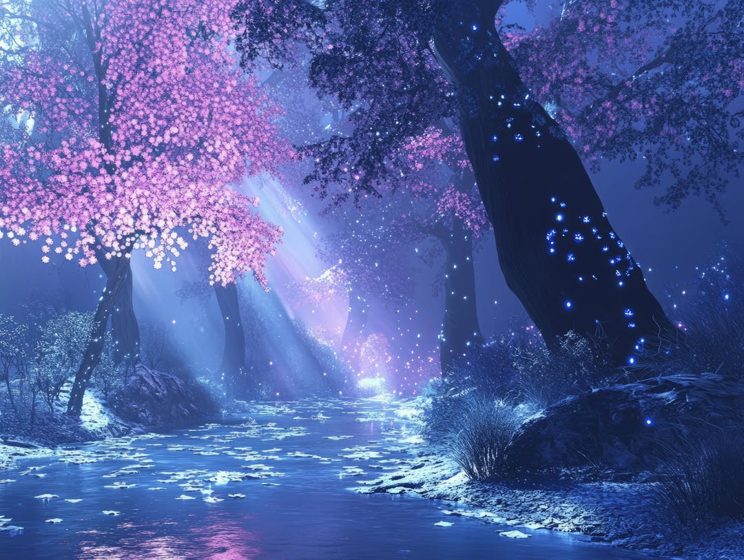 4k Digital Desktop Wallpapers Beautiful Enchanted Forest 15 AI ...