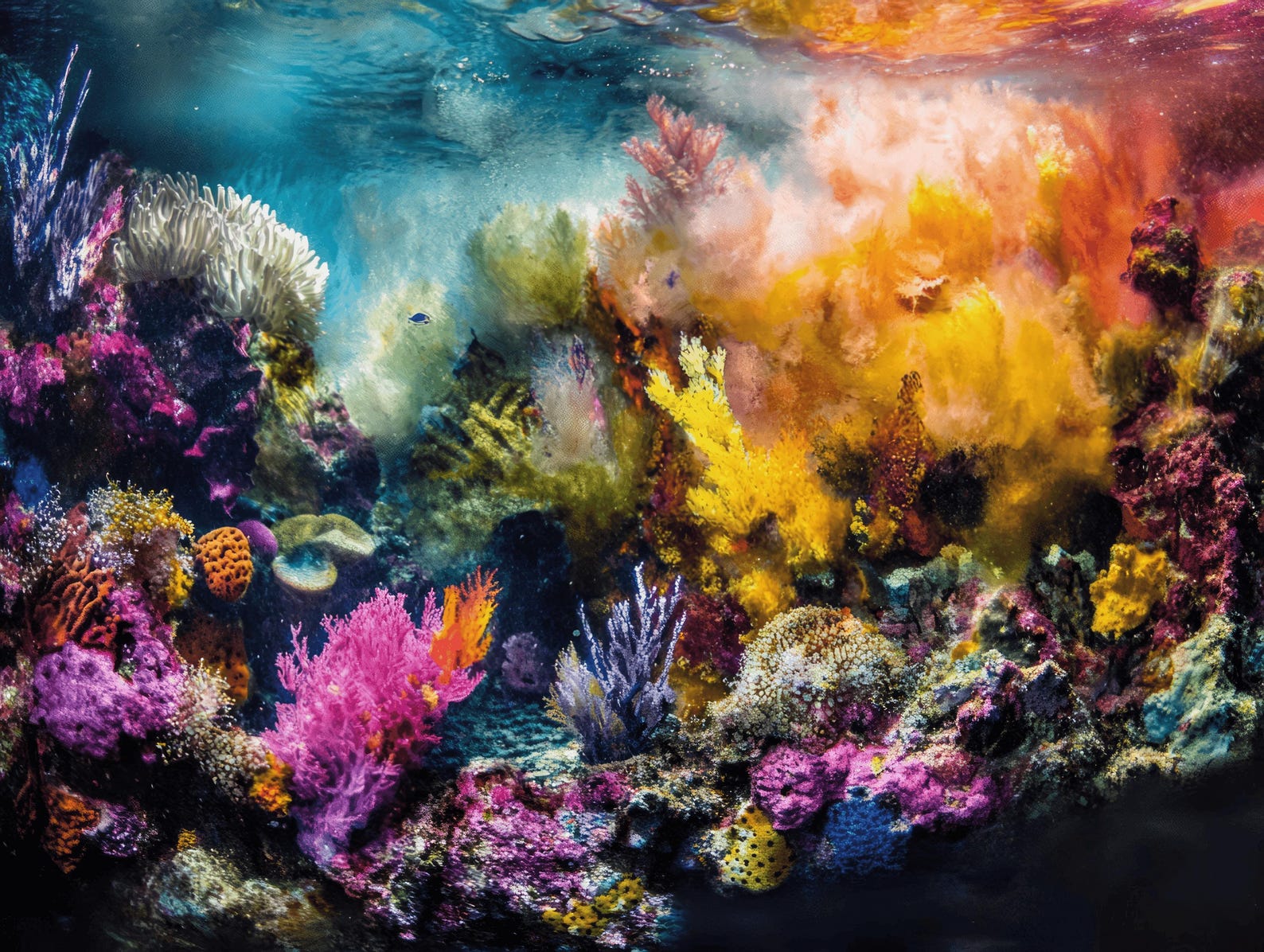 4k Digital Desktop Wallpapers Breathtaking Underwater (15 AI Generated ...