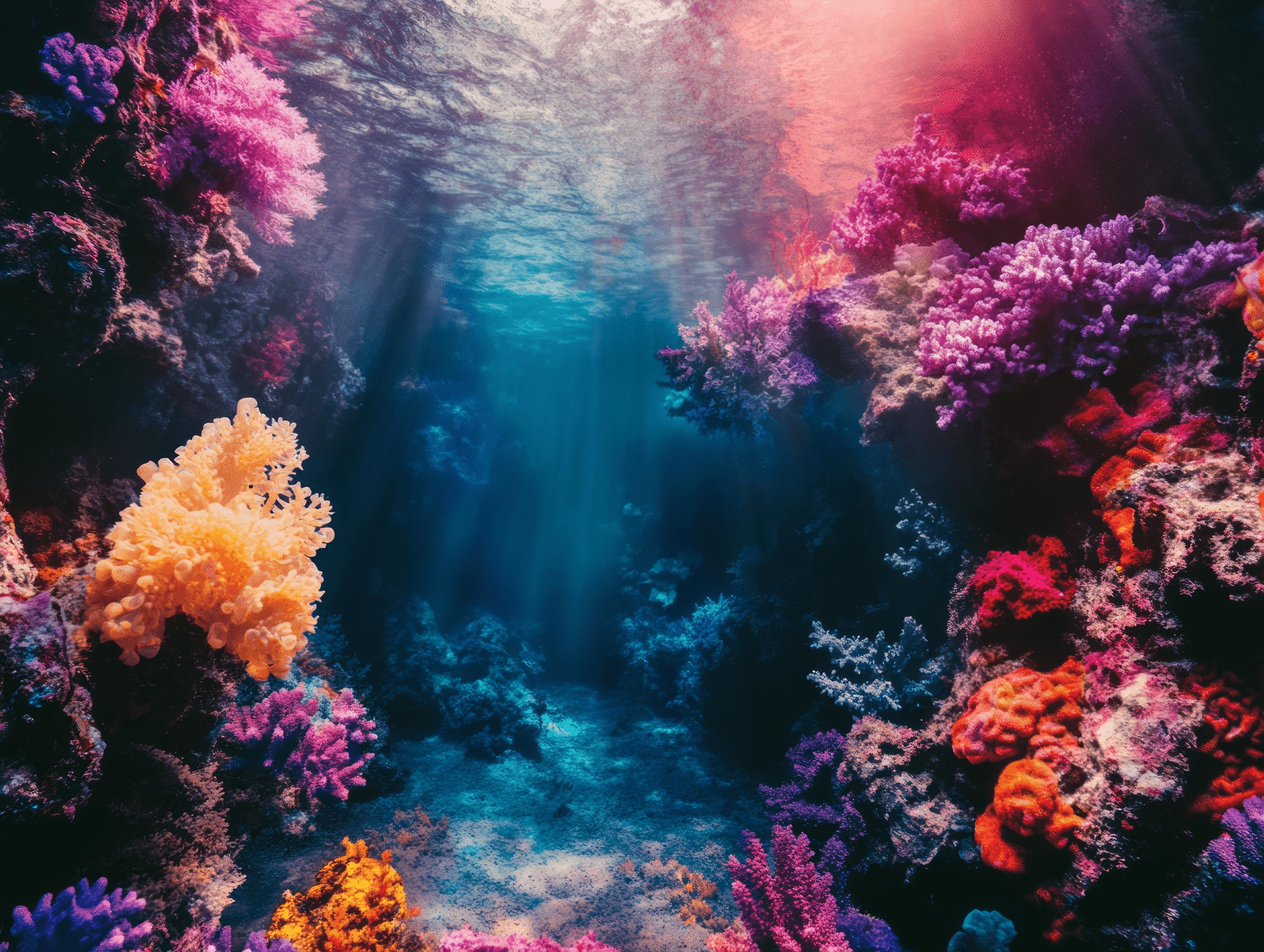 4k Digital Desktop Wallpapers Breathtaking Underwater (15 AI Generated ...