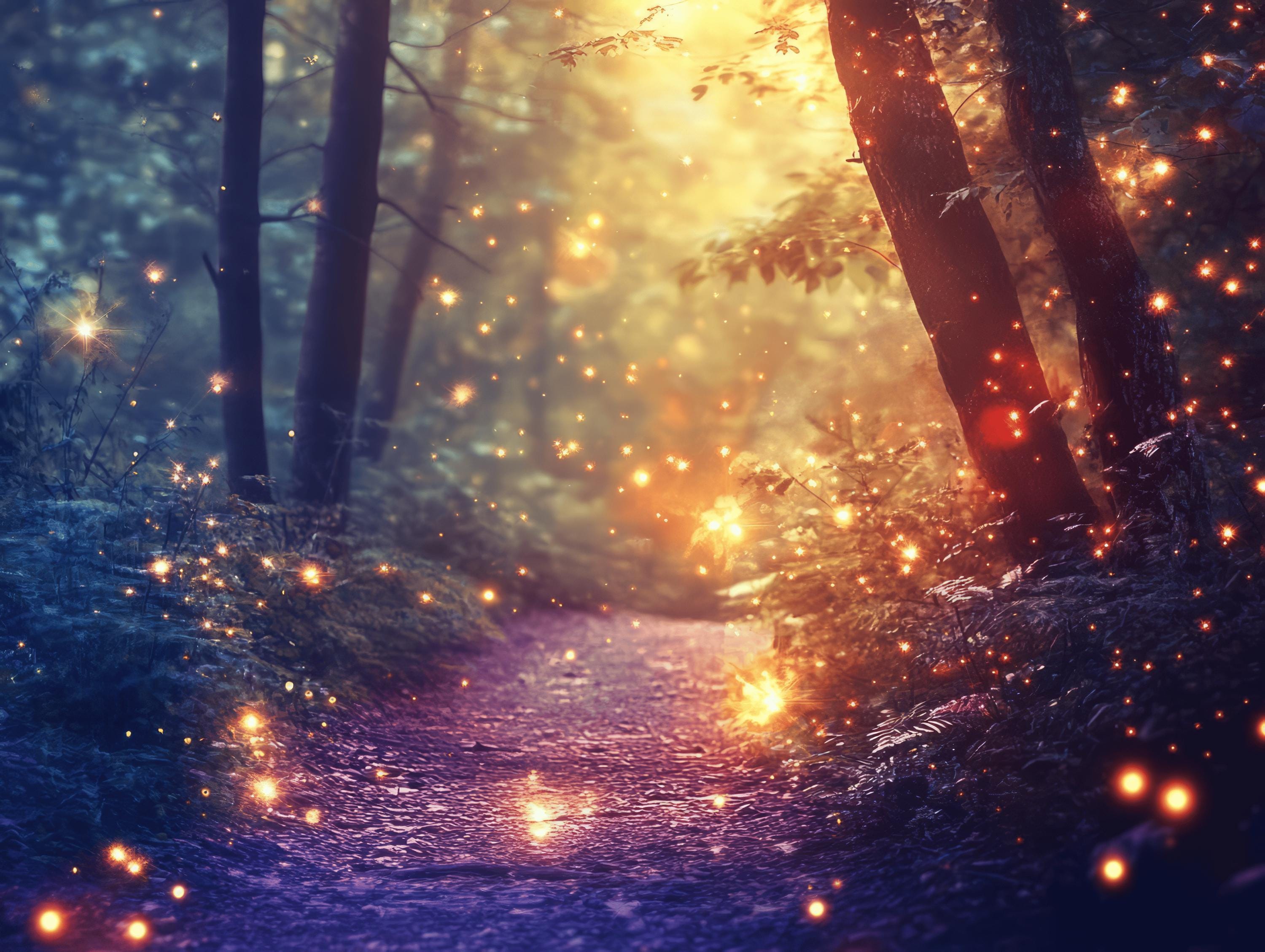 4k Digital Desktop Wallpapers Beautiful Enchanted Forest 15 AI ...