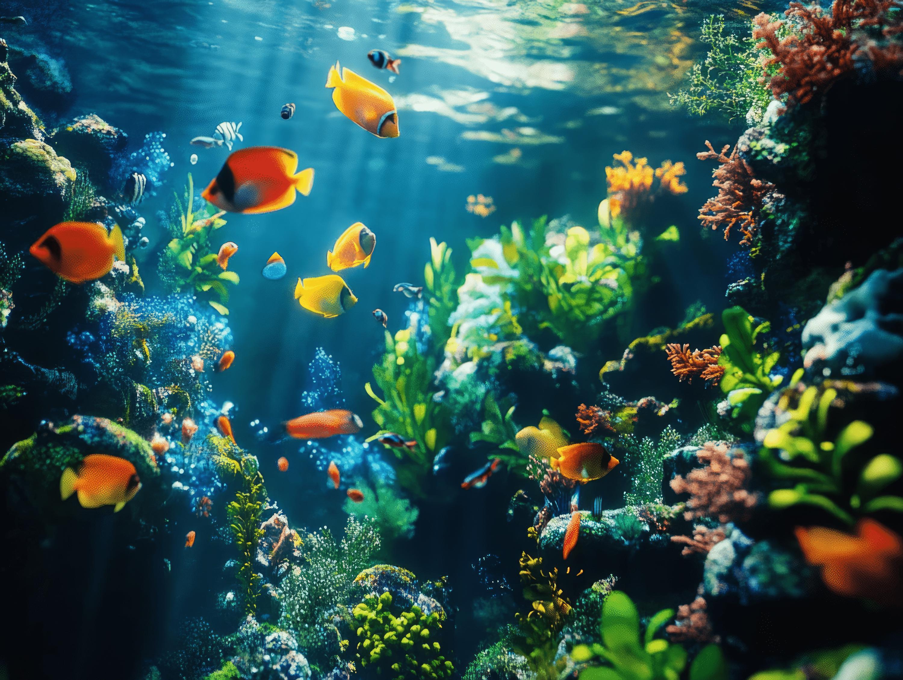 4k Digital Desktop Wallpapers Breathtaking Underwater (15 AI Generated ...