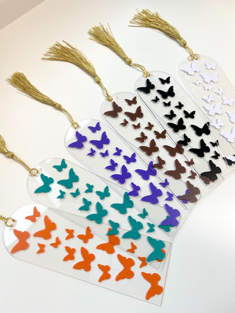 Butterfly Acrylic Bookmark - Etsy