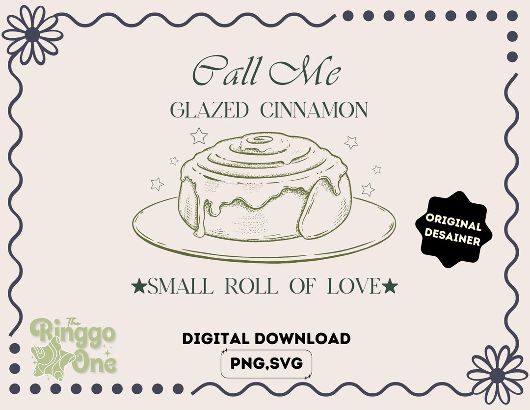 Galzed Cinnamon Svg Png for Sublimation Design,retro Cinnamon Design ...