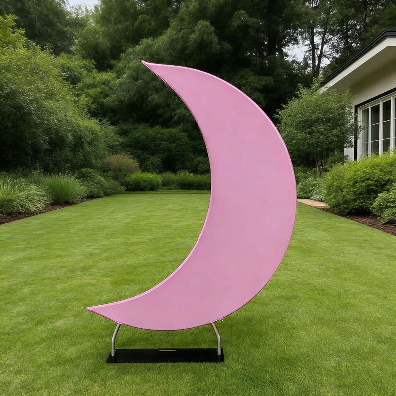 Moon Arch Stand: 6.6FT Aluminum Alloy Crescent Backdrop Baby Shower ...