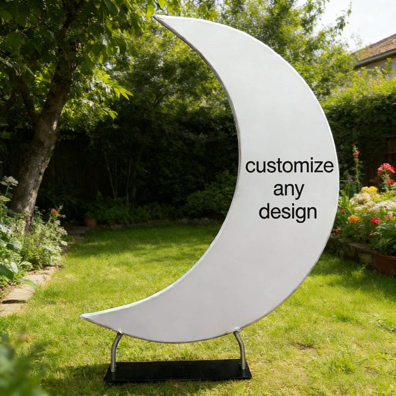 Moon Arch Stand: 6.6FT Aluminum Alloy Crescent Backdrop Baby Shower ...