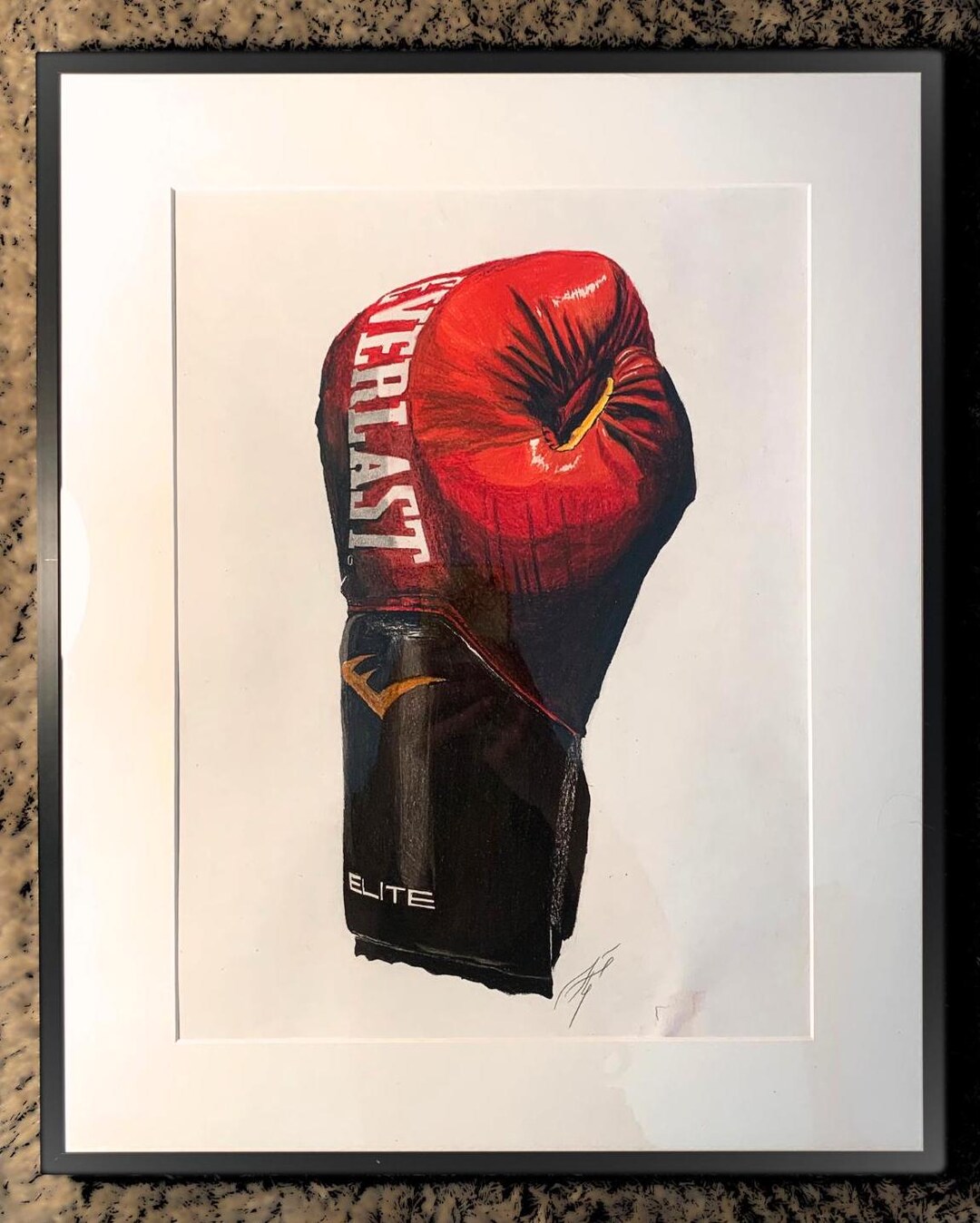 Hand-drawn Boxing Glove Art – Original Sports Illustration | Unique Art ...
