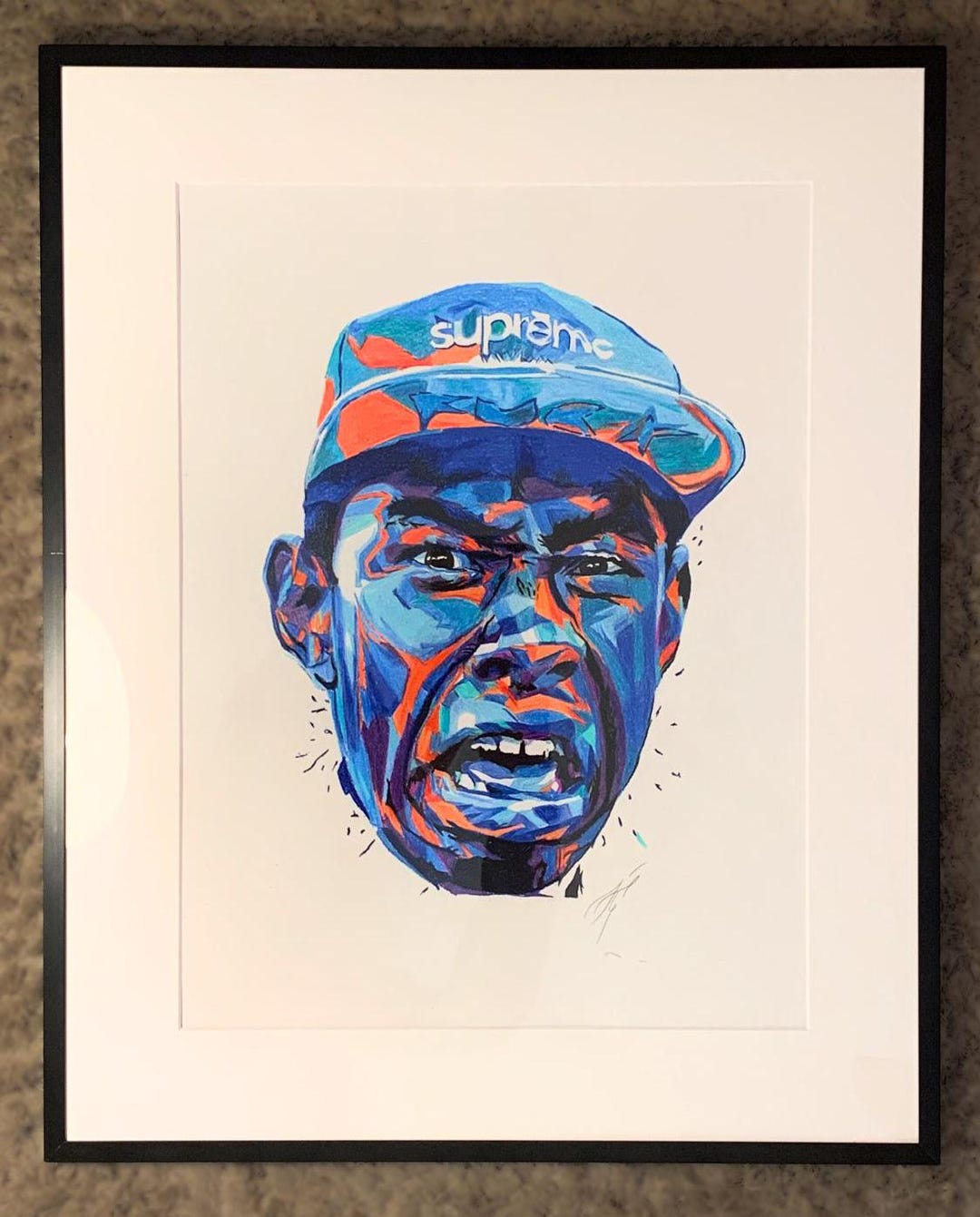Hand-drawn Tyler, the Creator Poster Unique Hip-hop Art Rapper ...