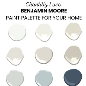 Benjamin Moore Chantilly Lace Paint Palette: 9 Coordinating Colors (PDF ...