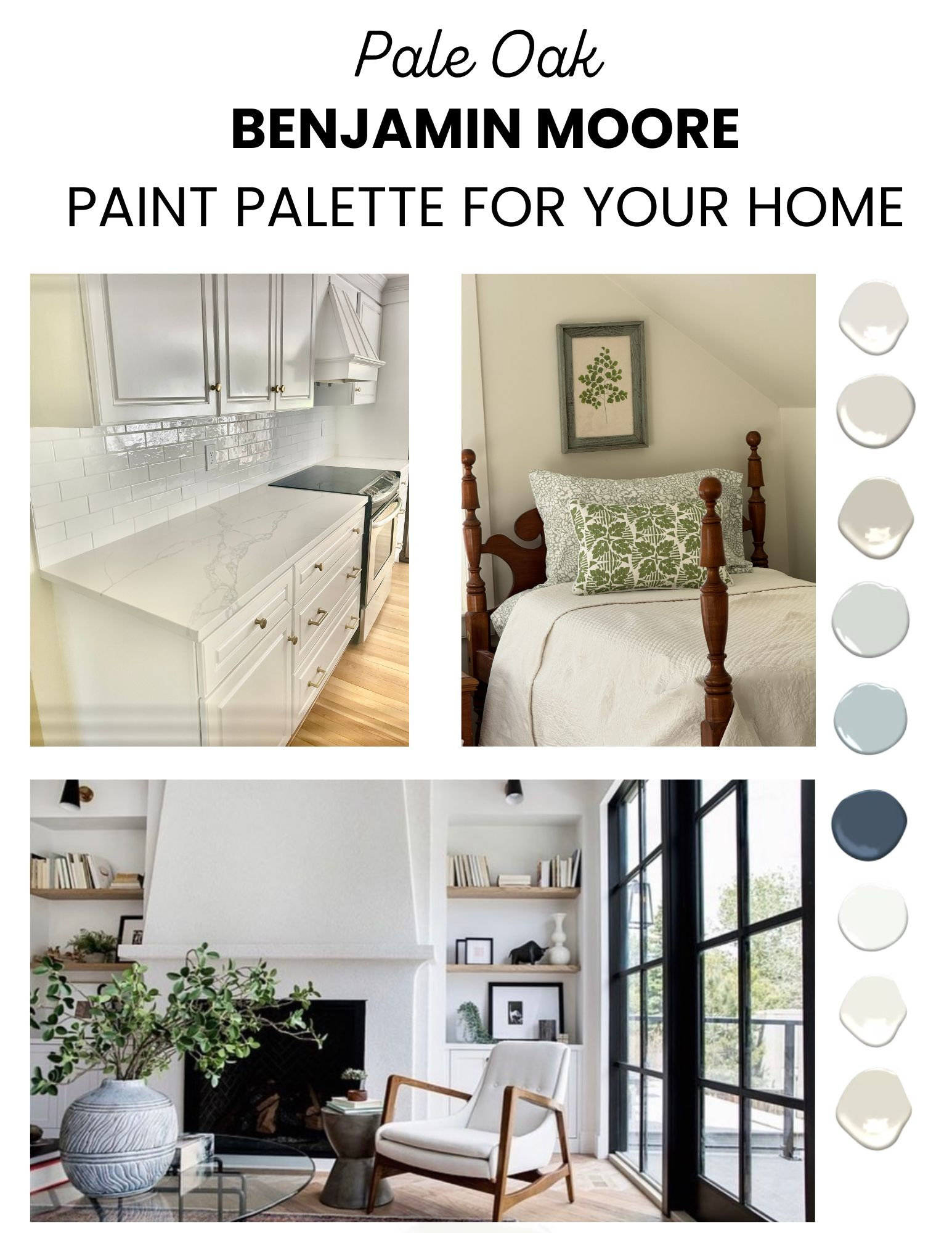 Benjamin Moore Pale Oak Paint Color Palette (PDF Download) - Etsy