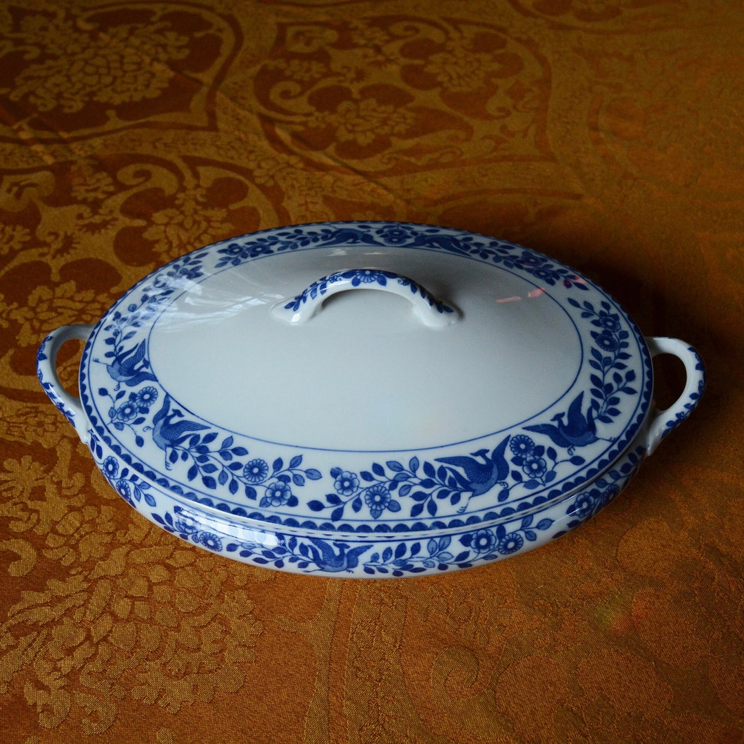 Vintage Royal Sometuke (nippon) Twin Phoenix Pattern, Oval Covered ...