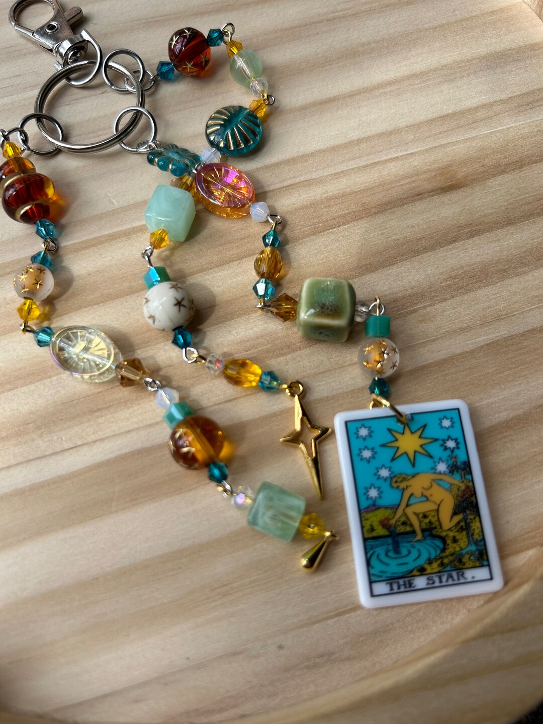 The Star Tarot Card Keychain - Etsy