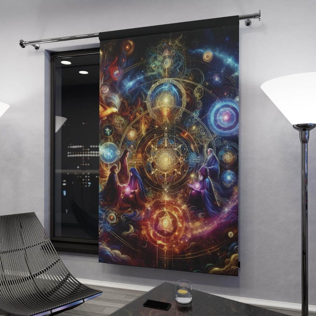 Fantasy Magic Circles Window Curtains, Home Decor, Room Darkening ...