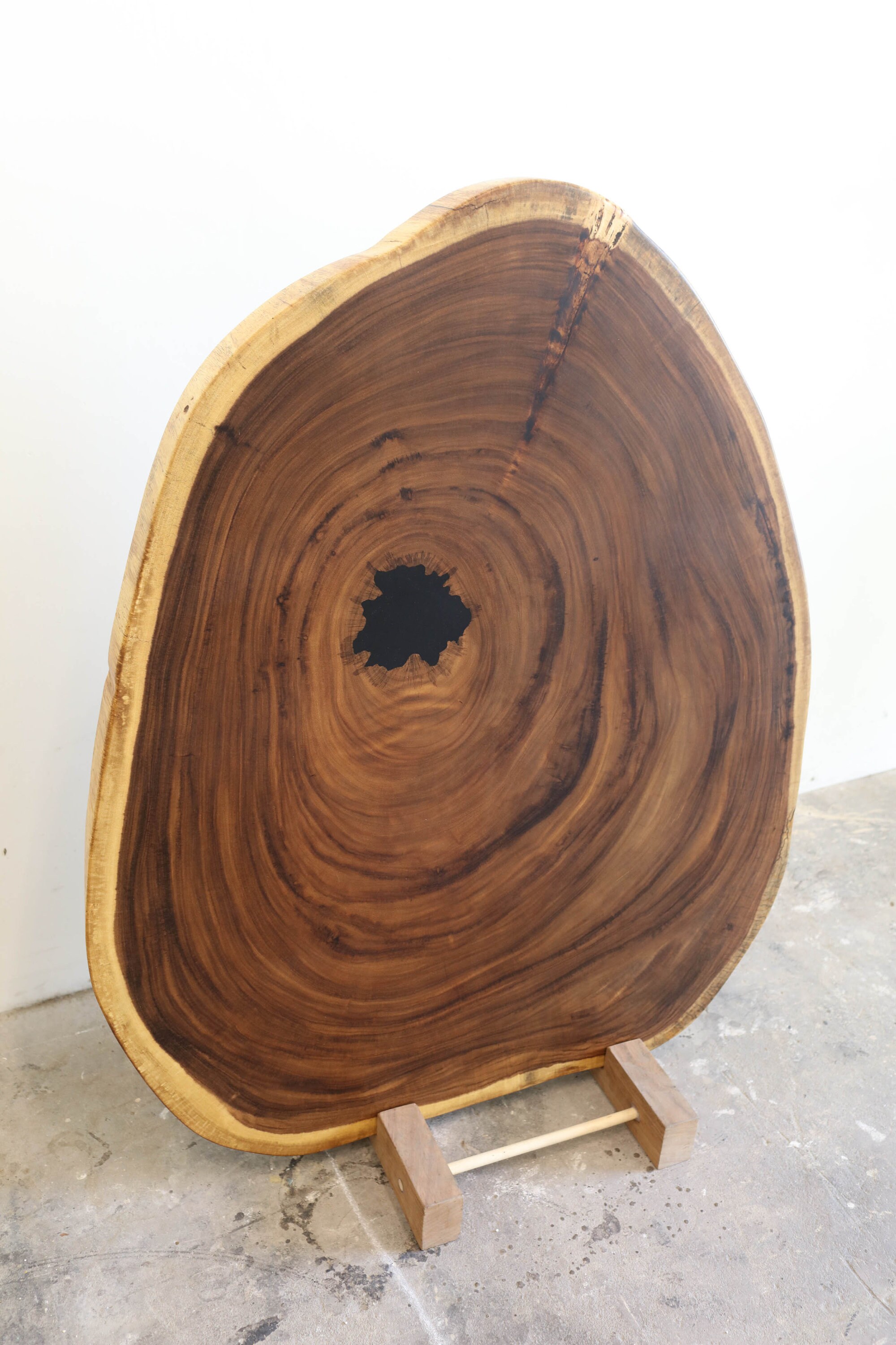 Monkeypod Coffee / Kitchen Table W/ Epoxy Resin - 52 X 41 Inches With ...