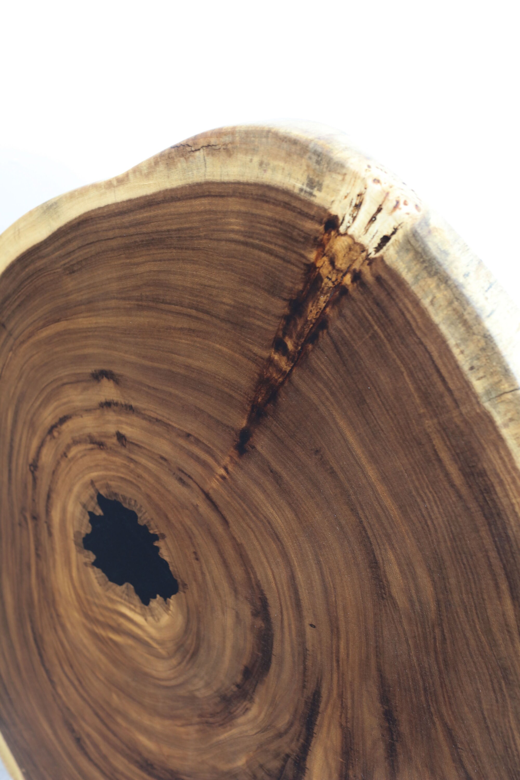 Monkeypod Coffee / Kitchen Table W/ Epoxy Resin - 52 X 41 Inches With ...