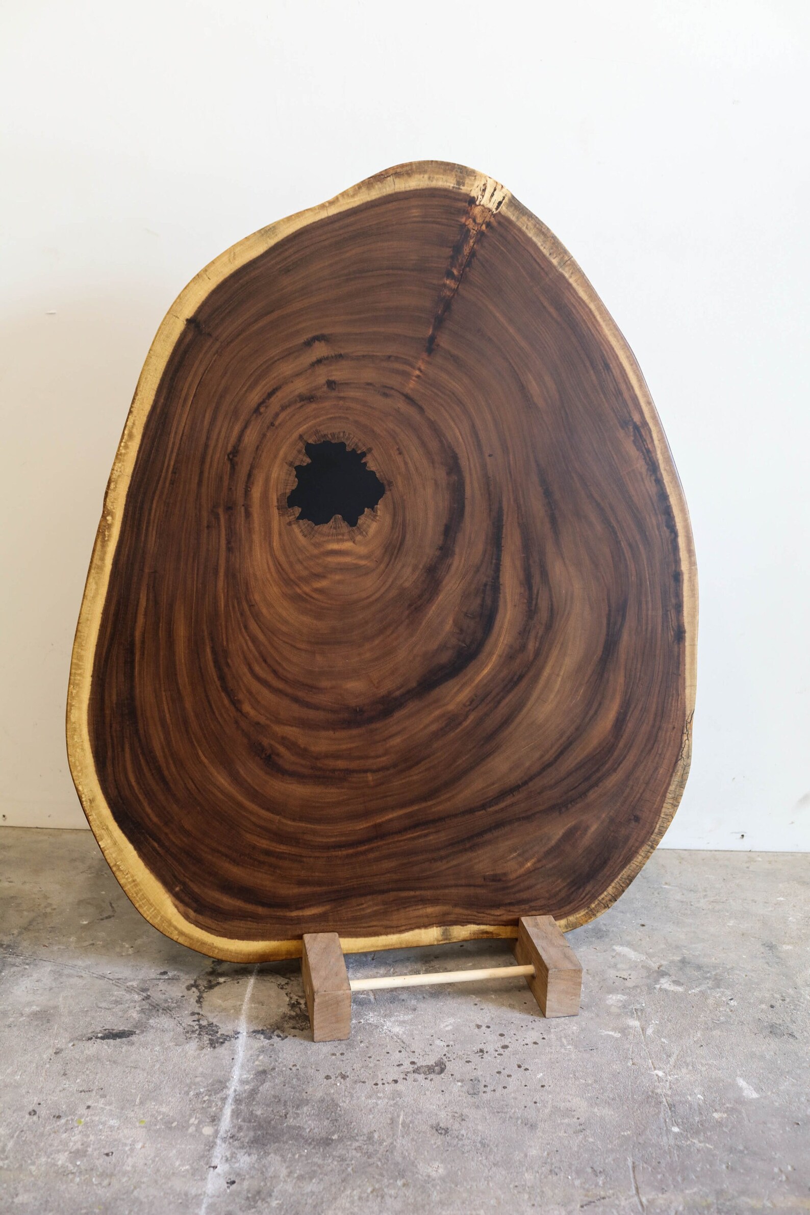 Monkeypod Coffee / Kitchen Table W/ Epoxy Resin - 52 X 41 Inches With ...