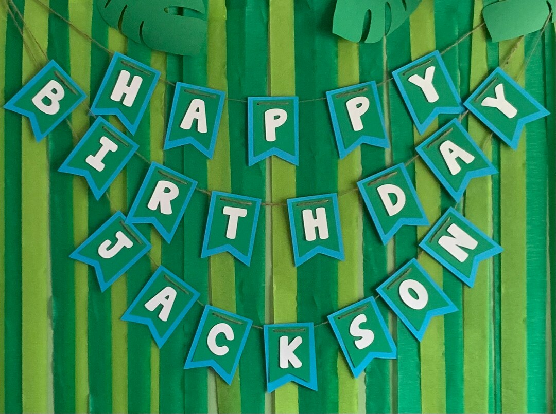 Happy Birthday Banner, Birthday, Banner, Boy Birthday, Personalized ...