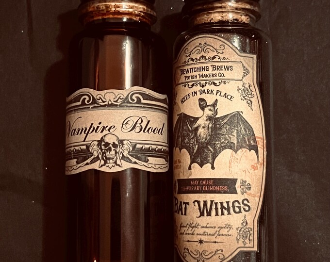 Vampire Blood Potion Bottle-witchy Apothecary Jars for Goth Decor ...