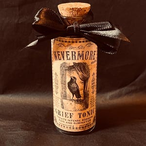Edgar Allan Poe Potion Bottles - Gothic Horror Collection - Etsy