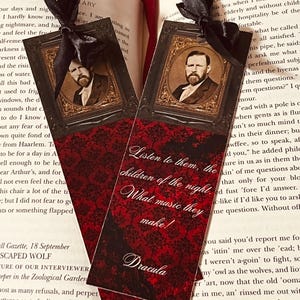 Bram Stoker’s Dracula Bookmarks - Gothic Horror Collection - Etsy