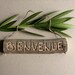 Bienvenue CARVED Rustic Organic Natural Salvaged Branch French Welcome ...